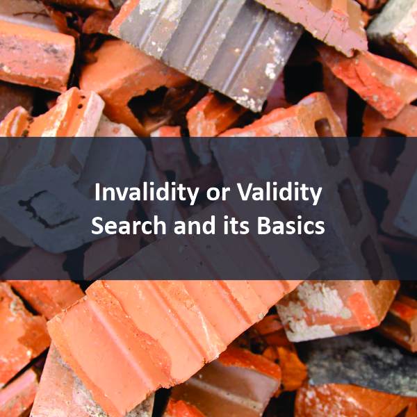 Validity Search or Invalidity Search and its Basics Validity Search or Invalidity Search and its Basics